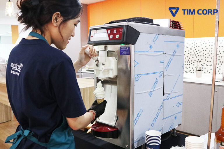 Máy làm kem tươi kinh doanh nhỏ giá bao nhiêu? - TIM Corp